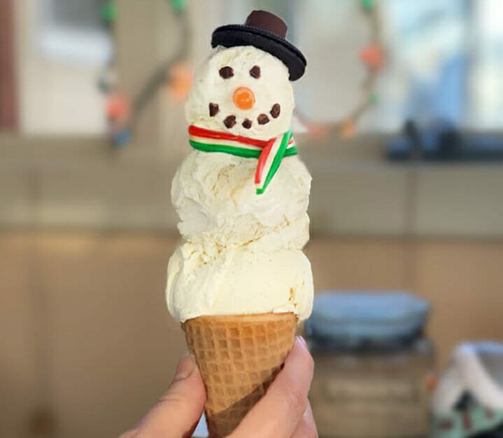Short on Snow? Make a Stewart’s Ice Cream “Cone-Man”! - Stewart's Shops